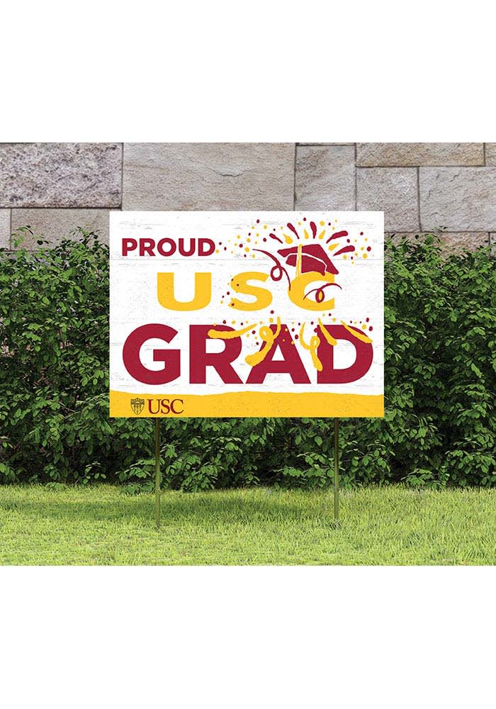 USC Trojans RED 18x24 Proud Grad Team Logo Yard Sign - 15673341