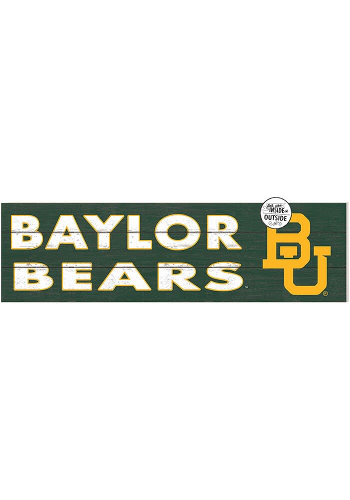 KH Sports Fan Baylor Bears GREEN 35x10 Indoor Outdoor Colored Logo Sign ...