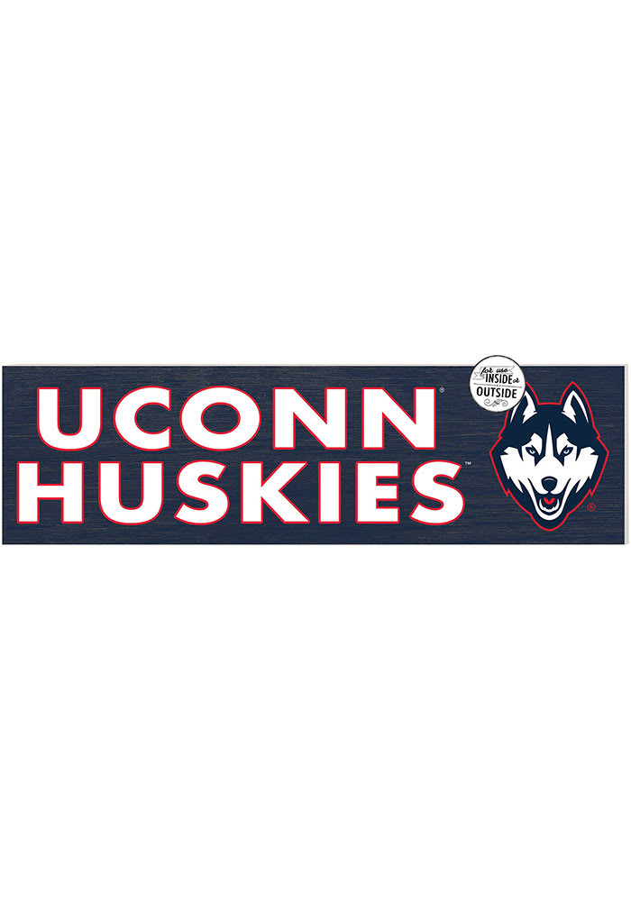 Jardine UConn Huskies White 35x10 Indoor Outdoor Colored Logo Sign ...