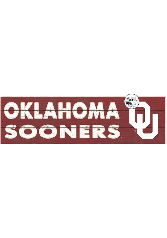 KH Sports Fan Oklahoma Sooners Red 35x10 Indoor Outdoor Colored Logo ...