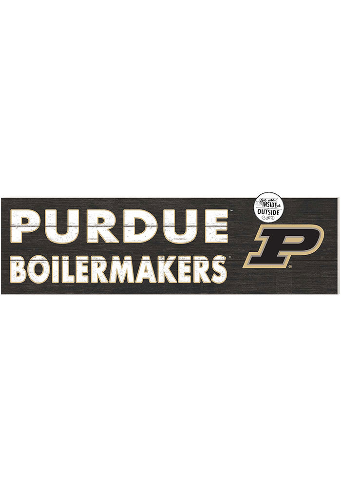 Purdue Boilermakers GOLD 35x10 Indoor Outdoor Colored Logo Sign - 15673490