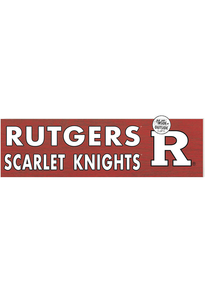 Rutgers Scarlet Knights Red 35x10 Indoor Outdoor Colored Logo Sign ...