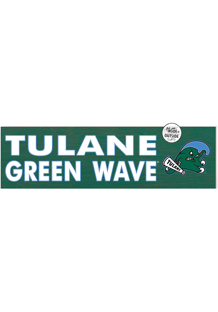 KH Sports Fan Tulane Green Wave GREEN 35x10 Indoor Outdoor Colored Logo ...