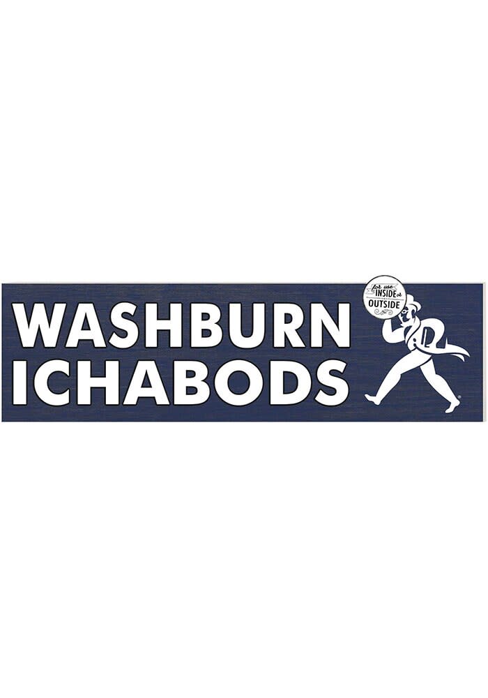 KH Sports Fan Washburn Ichabods BLUE 35x10 Indoor Outdoor Colored Logo ...