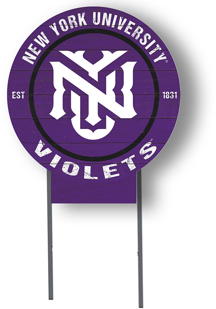 NYU Violets PURPLE 20x20 Color Logo Circle Yard Sign - 15673679