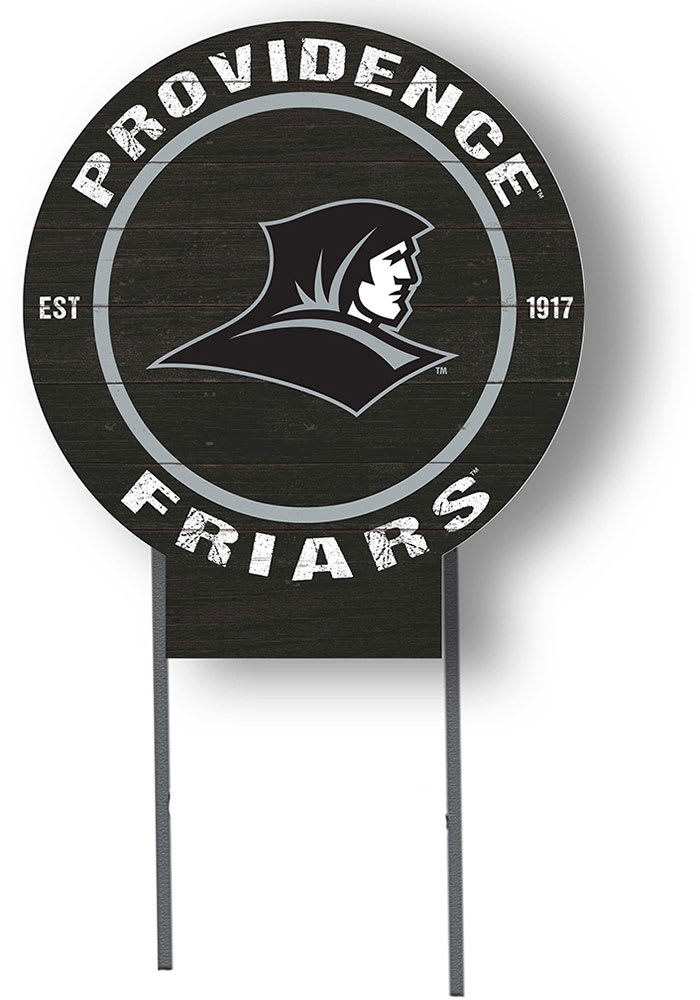 Providence Friars BLACK 20x20 Color Logo Circle Yard Sign - 15673701