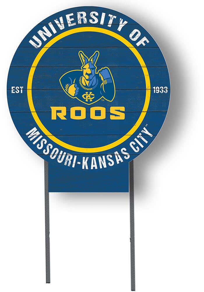 UMKC Roos BLUE 20x20 Color Logo Circle Yard Sign - 15673712