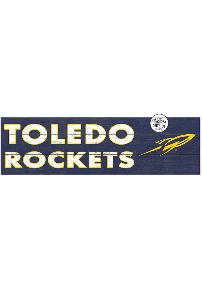Toledo Rockets BLUE 35x10 Indoor Outdoor Colored Logo Sign - 15674748