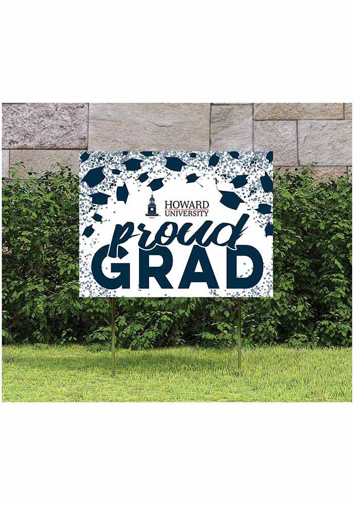 Howard Bison BLUE 18x24 Proud Grad Confetti Yard Sign - 15675783