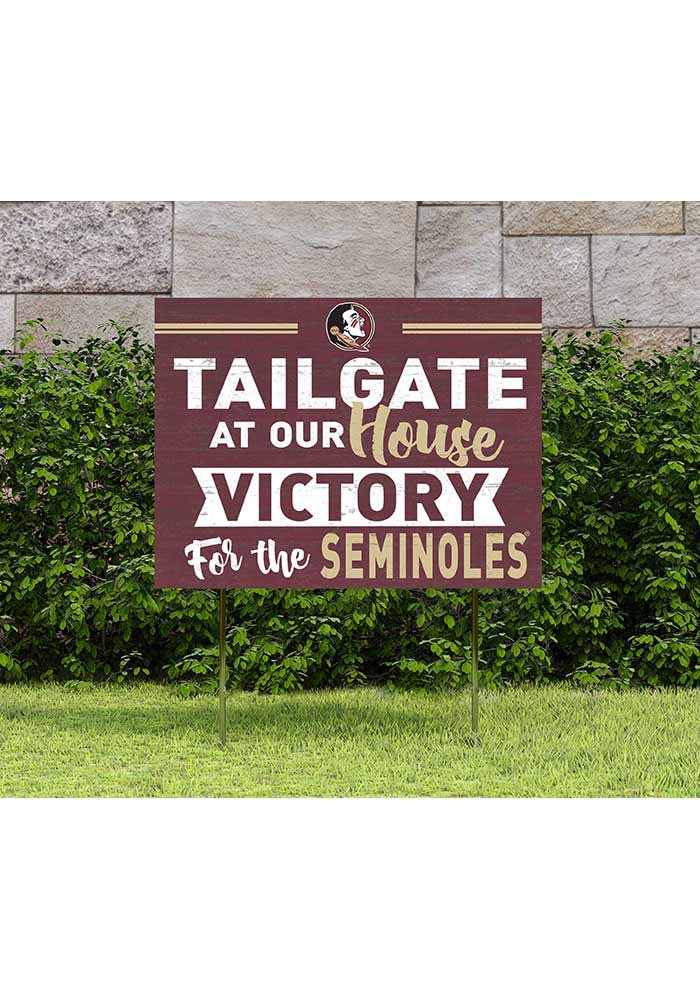 Florida State Seminoles Red 18x24 Tailgate Yard Sign - 15676312