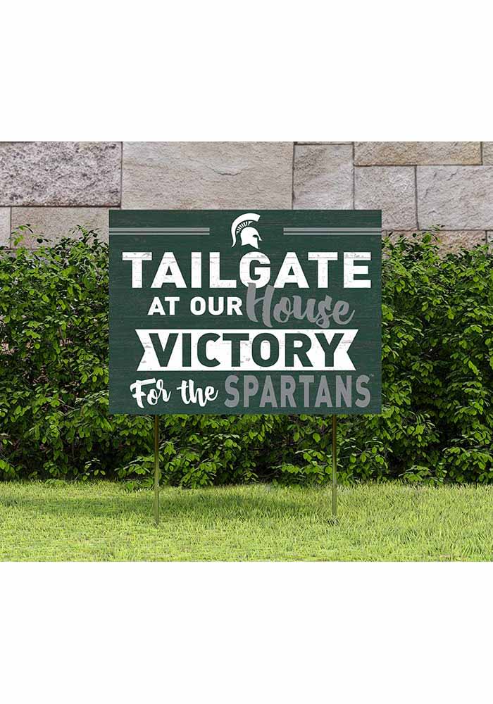 Green KH Sports Fan Michigan State Spartans 18x24 Tailgate Yard Sign
