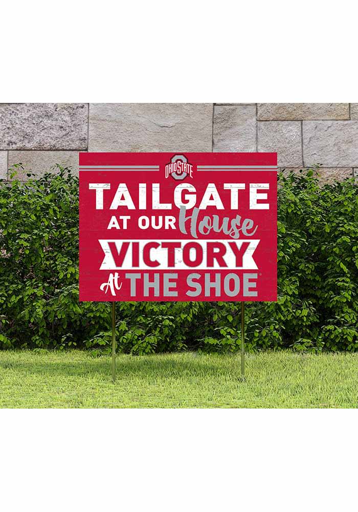 Ohio State Buckeyes Red 18x24 Tailgate Yard Sign - 15676377