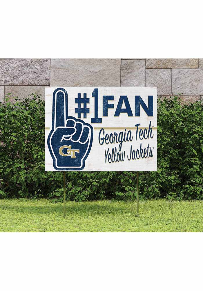 GA Tech Yellow Jackets GOLD 18x24 Fan Yard Sign - 15676743