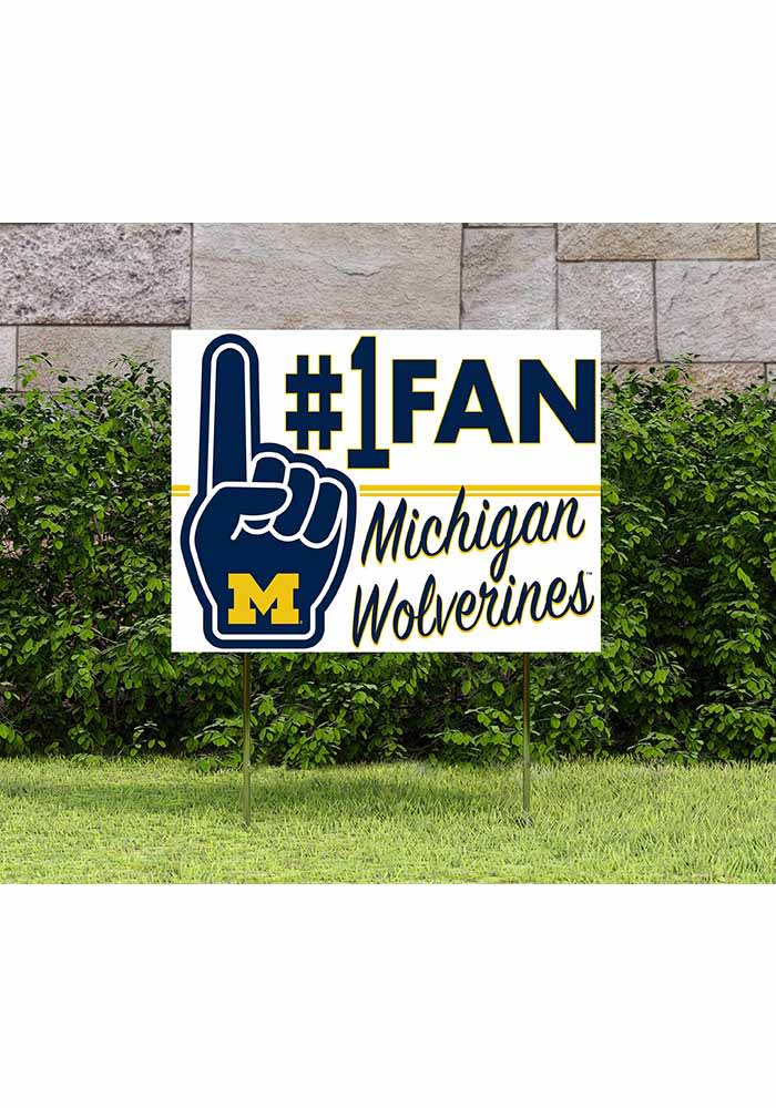 Michigan Wolverines BLUE 18x24 Fan Yard Sign - 15676776