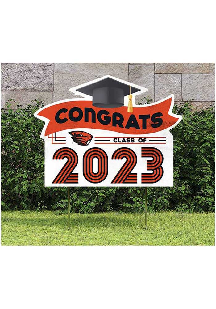 Oregon State Beavers 18x24 Congrats Graduation Yard Sign