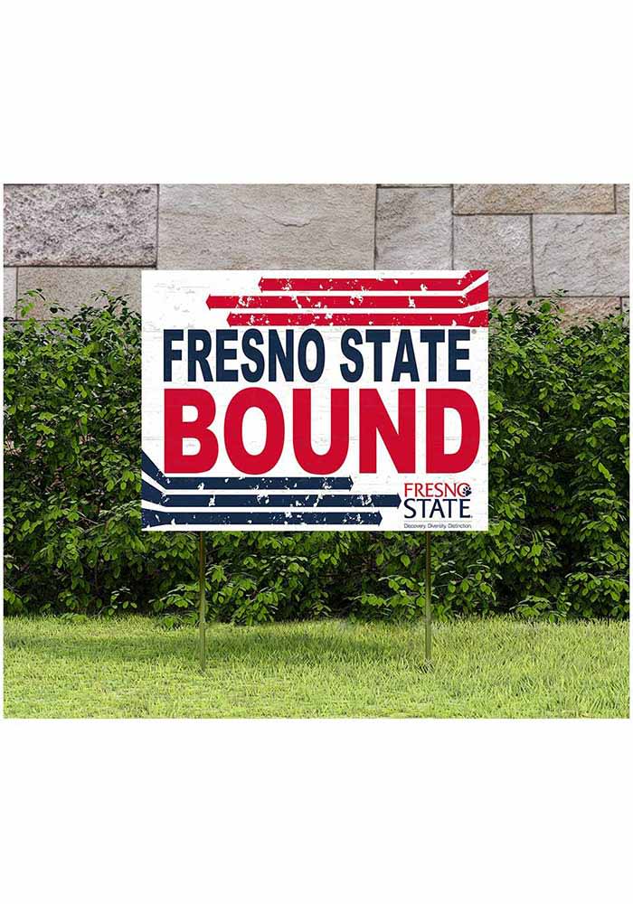 Fresno State Bulldogs Red 18" x 24" Retro School Bound Yard Sign - 15677415