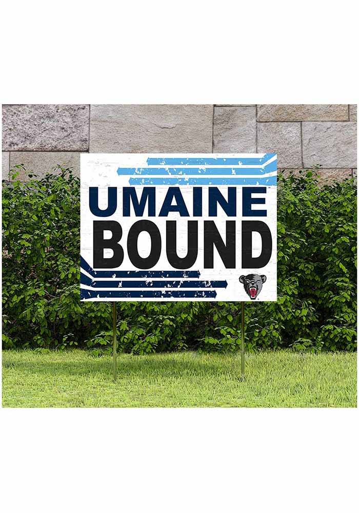 Maine Black Bears BLUE 18" x 24" Retro School Bound Yard Sign - 15677440