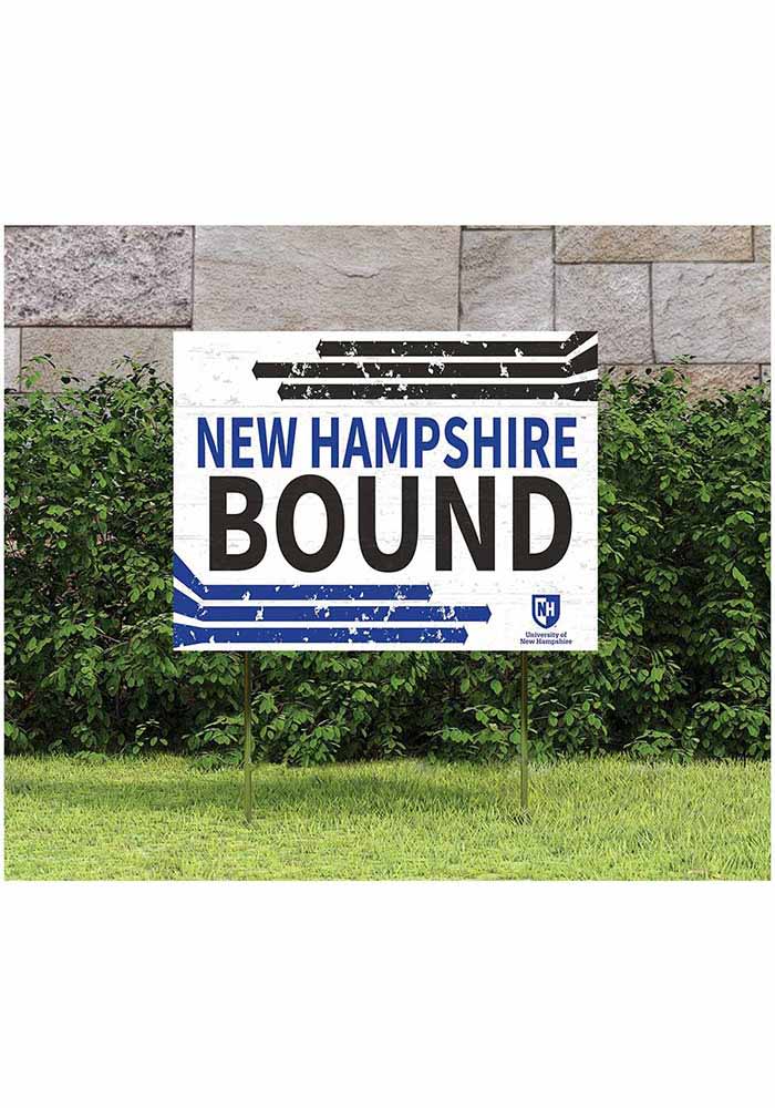 New Hampshire Wildcats 18x24 Retro School Bound Yard Sign - Blue