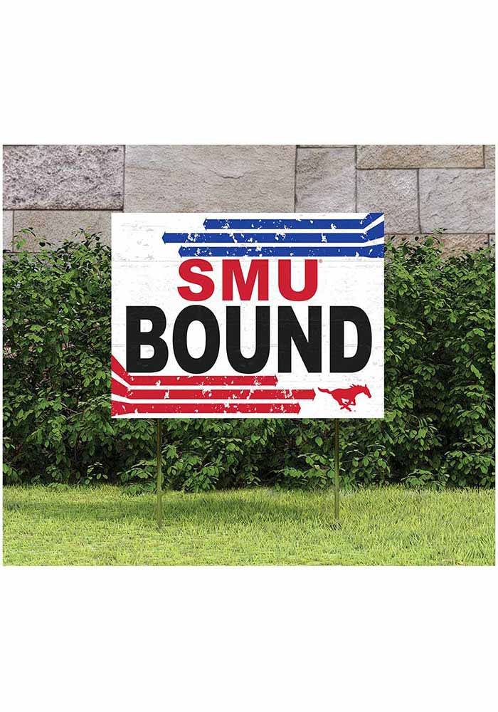SMU Mustangs Red 18" x 24" Retro School Bound Yard Sign - 15677492