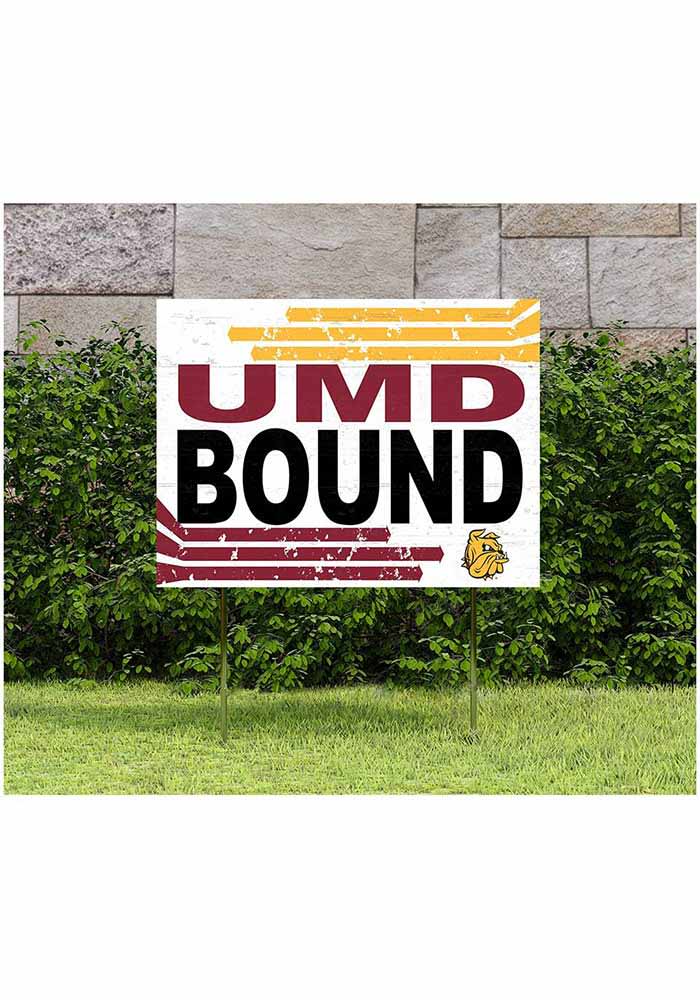 UMD Bulldogs MAROON 18" x 24" Retro School Bound Yard Sign - 15677512