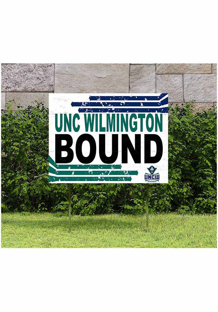 UNCW Seahawks TEAL 18" x 24" Retro School Bound Yard Sign - 15677515