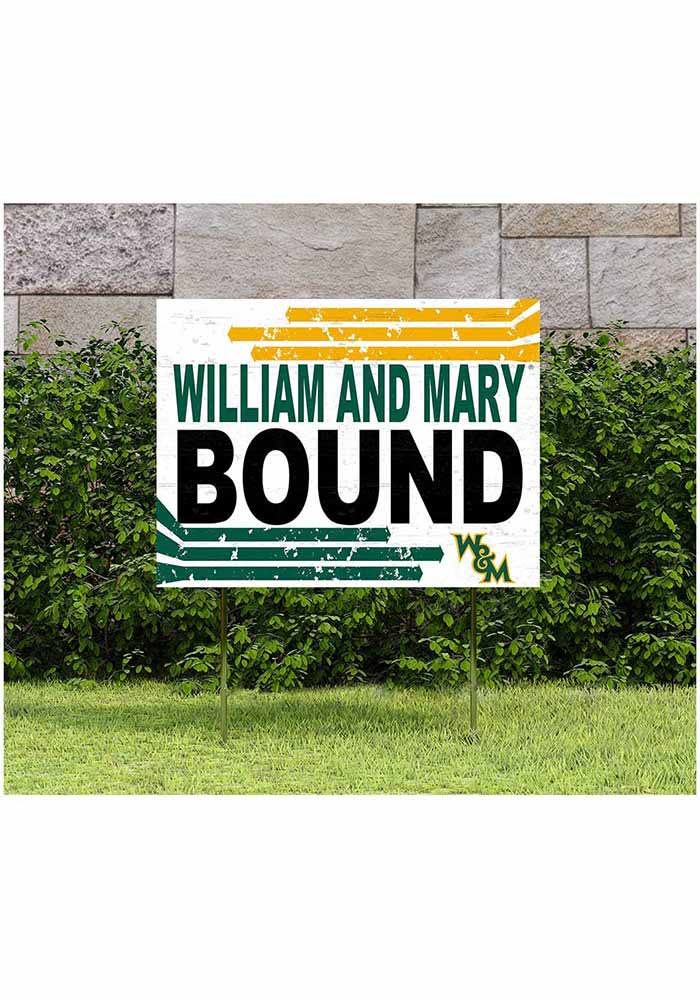William & Mary Tribe GREEN 18" x 24" Retro School Bound Yard Sign ...