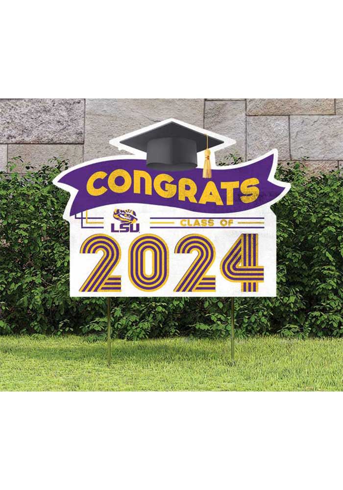 LSU Tigers PURPLE Class of 2024 Yard Sign - 15679347