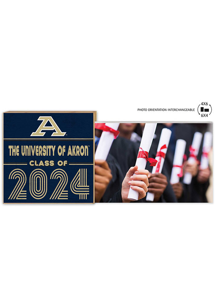Akron Zips BLUE Class of 2024 Floating Picture Frame - 15679501