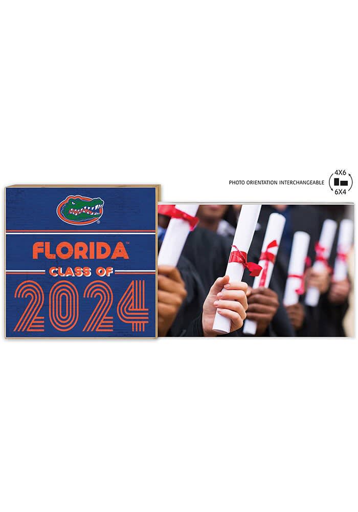 Florida Gators ORANGE Class of 2024 Floating Picture Frame - 15679555