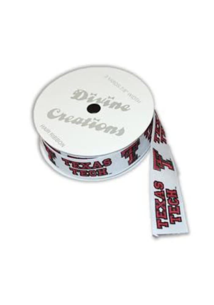 Texas Tech Red Raiders Red 7/8 Inch 3 Yard Spool Kids Hair Ribbons ...