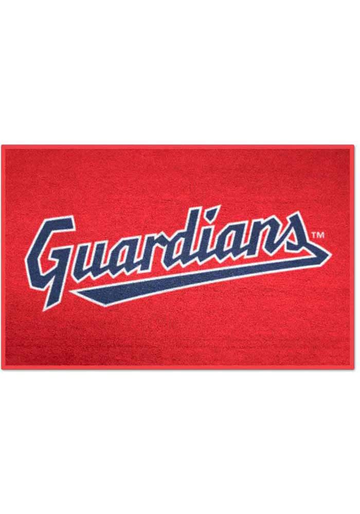 Cleveland Guardians Jersey Lettering Interior Rug Red - 1574659