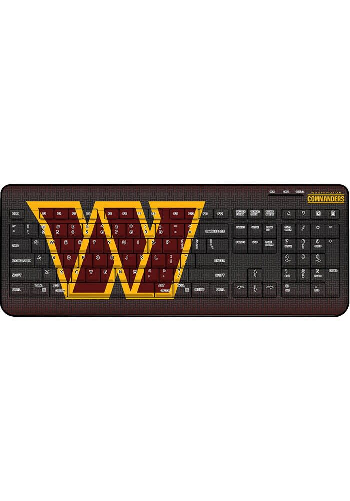Washington Commanders BLACK Linen Wireless Keyboard - 15925799