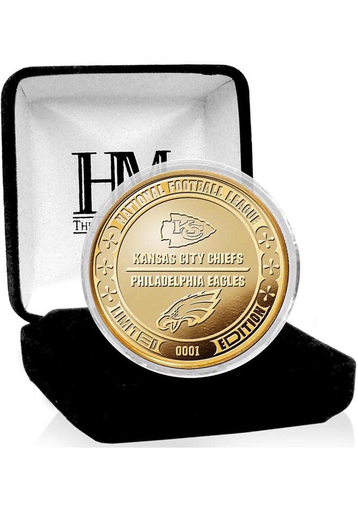 Kansas City Chiefs GOLD 2024 Super Bowl vs Eagles Gold Coin Collectible ...