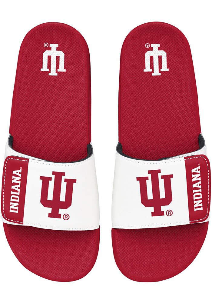 Indiana Hoosiers Red Velcro Tab Mens Slides - 1600875
