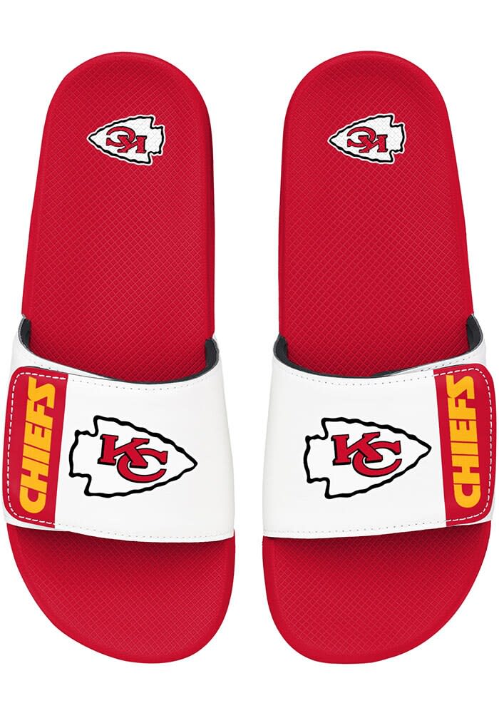 Kansas City Chiefs Velcro Tab Mens Slides - RED