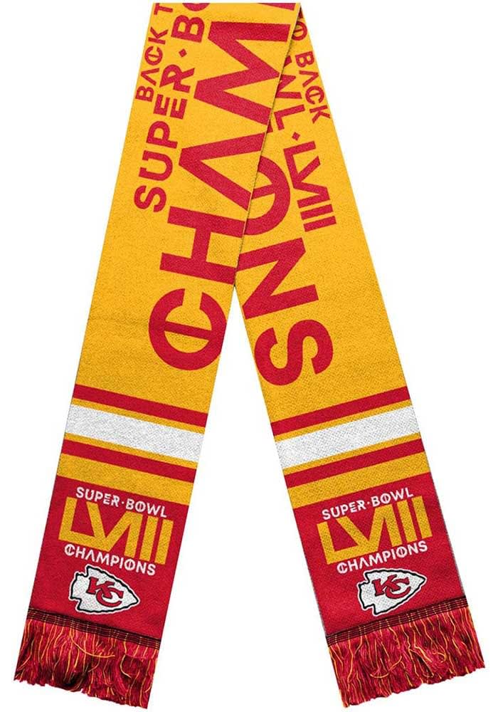 Kansas City Chiefs SB LVIII Champs Acrylic Red Scarf - 1601011