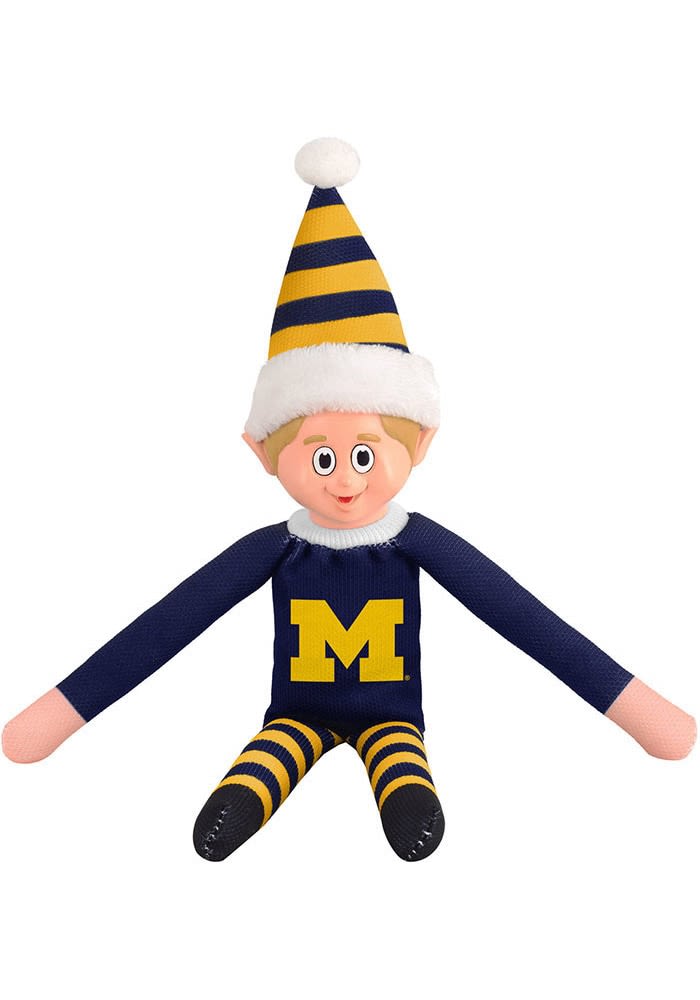 Michigan Wolverines BLUE Team Elf Decor - 16050992