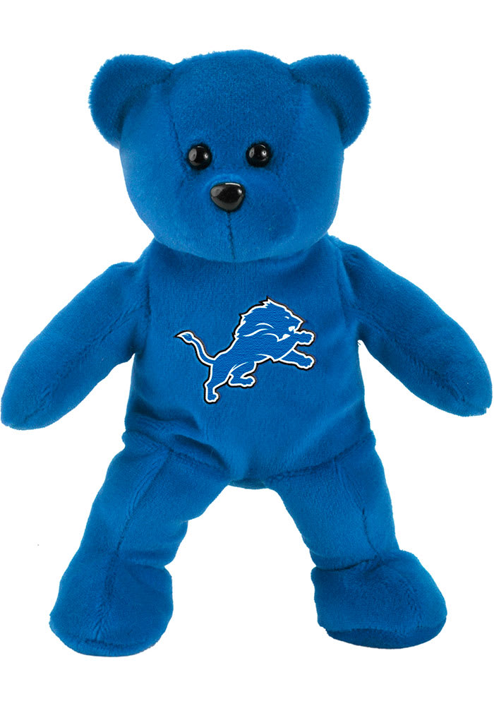 Forever Collectibles Detroit Lions BLUE Solid Bear Design Plush - 16054118
