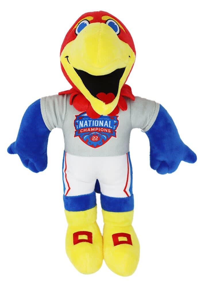 Forever Collectibles Kansas Jayhawks BLUE National Champs 14in Mascot ...