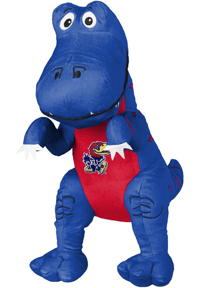 Forever Collectibles Kansas Jayhawks BLUE 12in Dinosaur Plush - 16054468