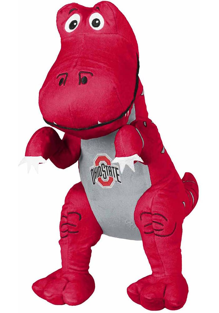Forever Collectibles Ohio State Buckeyes Red 12in Dinosaur Plush - 16054483