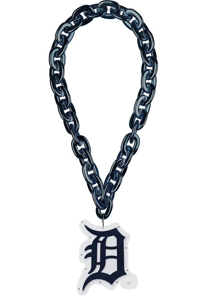 Detroit Tigers NAVY Big Logo Light Up Chain Fan Chains - 16054701