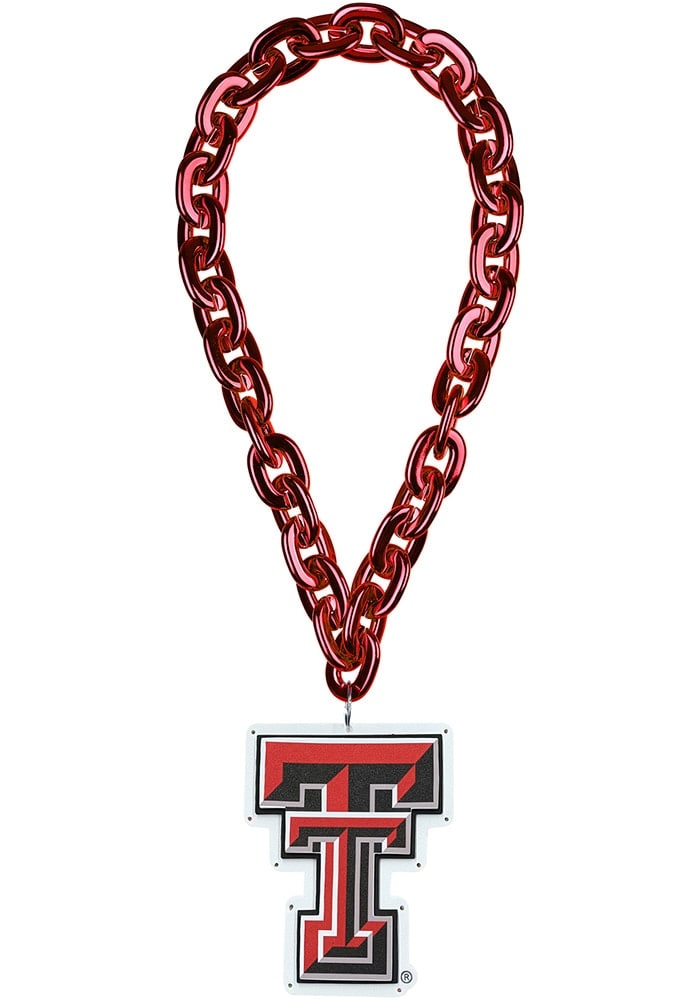 Texas Tech Red Raiders Red Big Logo Light Up Chain Spirit Necklace ...