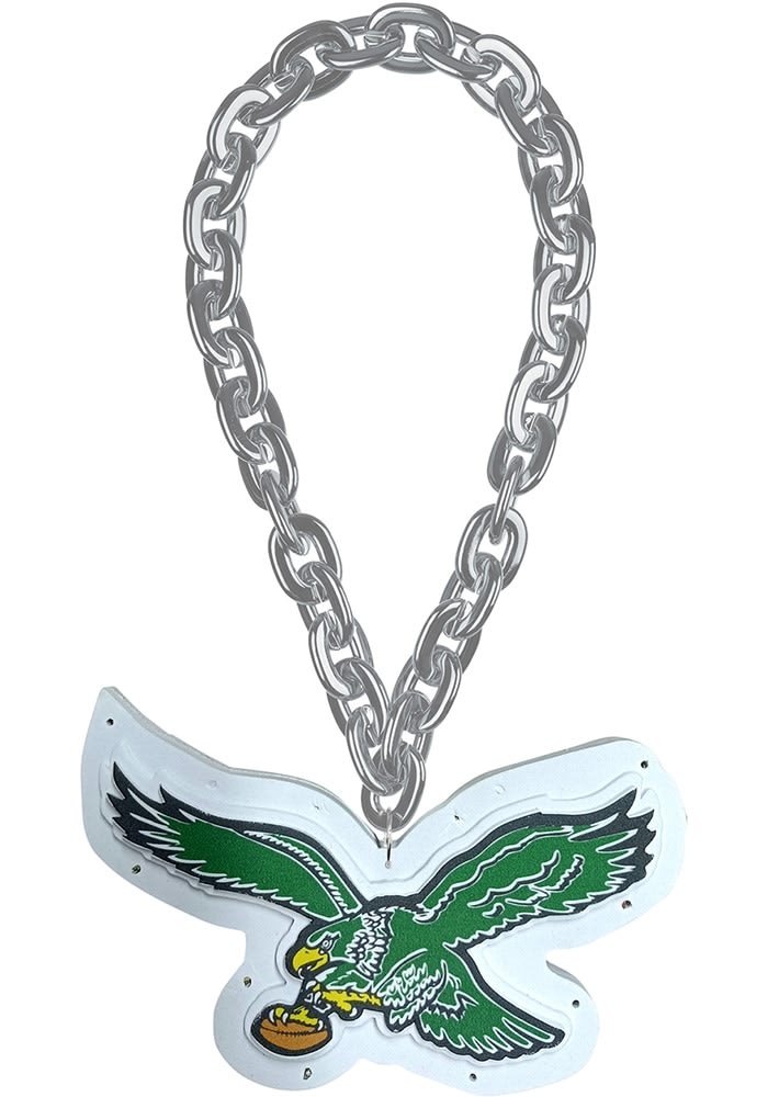 Philadelphia Eagles KELLYGREEN Big Logo Light Up Chain Fan Chains ...