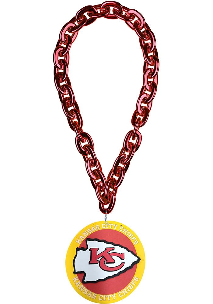 Kansas City Chiefs Red Big Logo Light Up Spinner Chain Fan Chains ...
