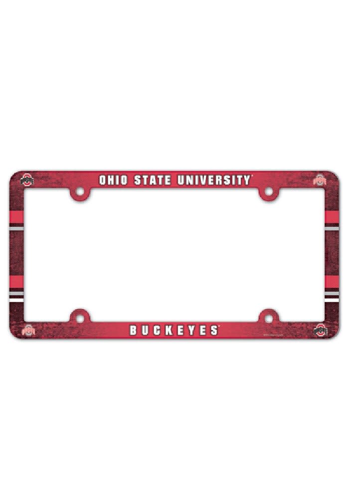 Ohio State Buckeyes License Frame- Ohio State Buckeyes Plastic Full ...