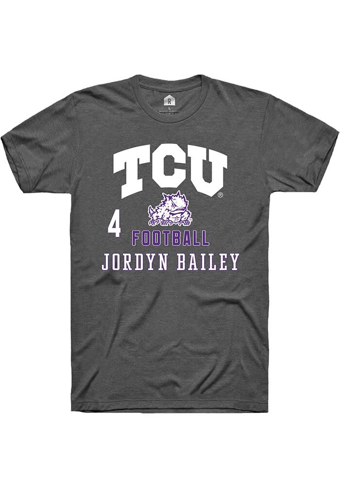 Jordyn Bailey TCU Horned Frogs DARKGREY NIL Arch Logo Short Sleeve ...