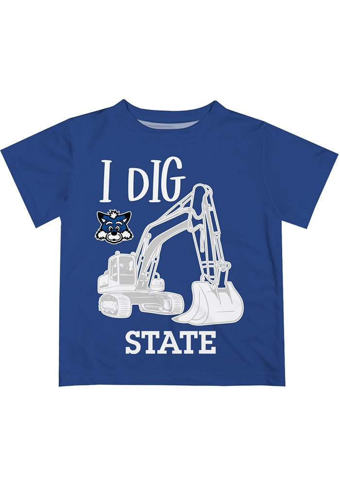 Vive La Fete Indiana State Sycamores Toddler BLUE Excavator Short ...