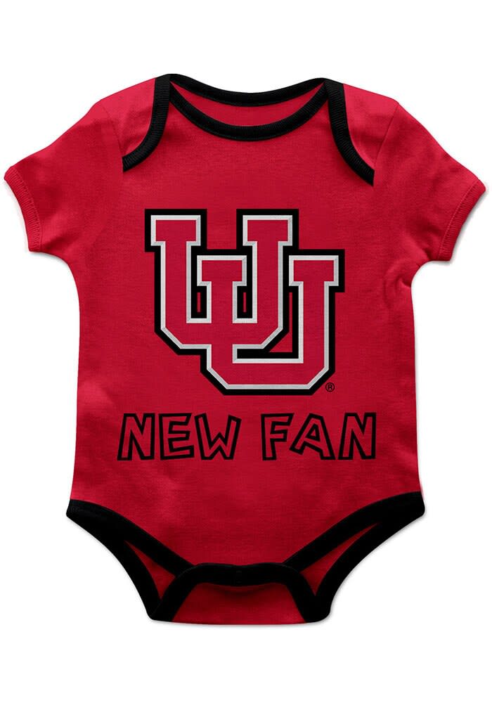Vive La Fete Utah Utes Baby Red New Fan One Piece - 16160584