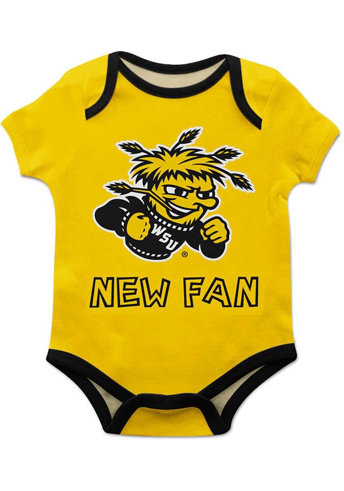 Vive La Fete Wichita State Shockers Baby GOLD New Fan One Piece - 16160600